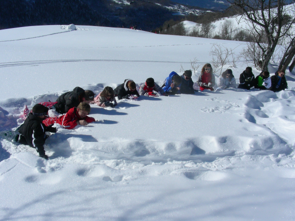 Raquette - Club des trappeurs avec un accompagnateur en montagne
